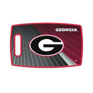 sports vault ncaa georgia bulldogs large cutting board, 14.5" x 9"