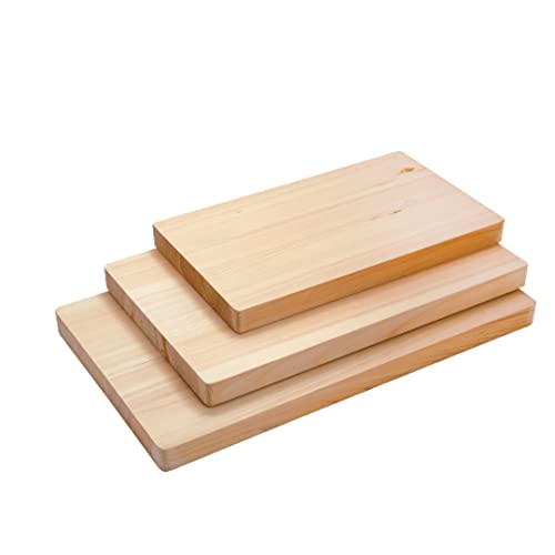 Hinoki Japanese Cypress Wood Cutting Board, Made in Japan, Minimalist, 16.5 x 10.2 x 1.1"