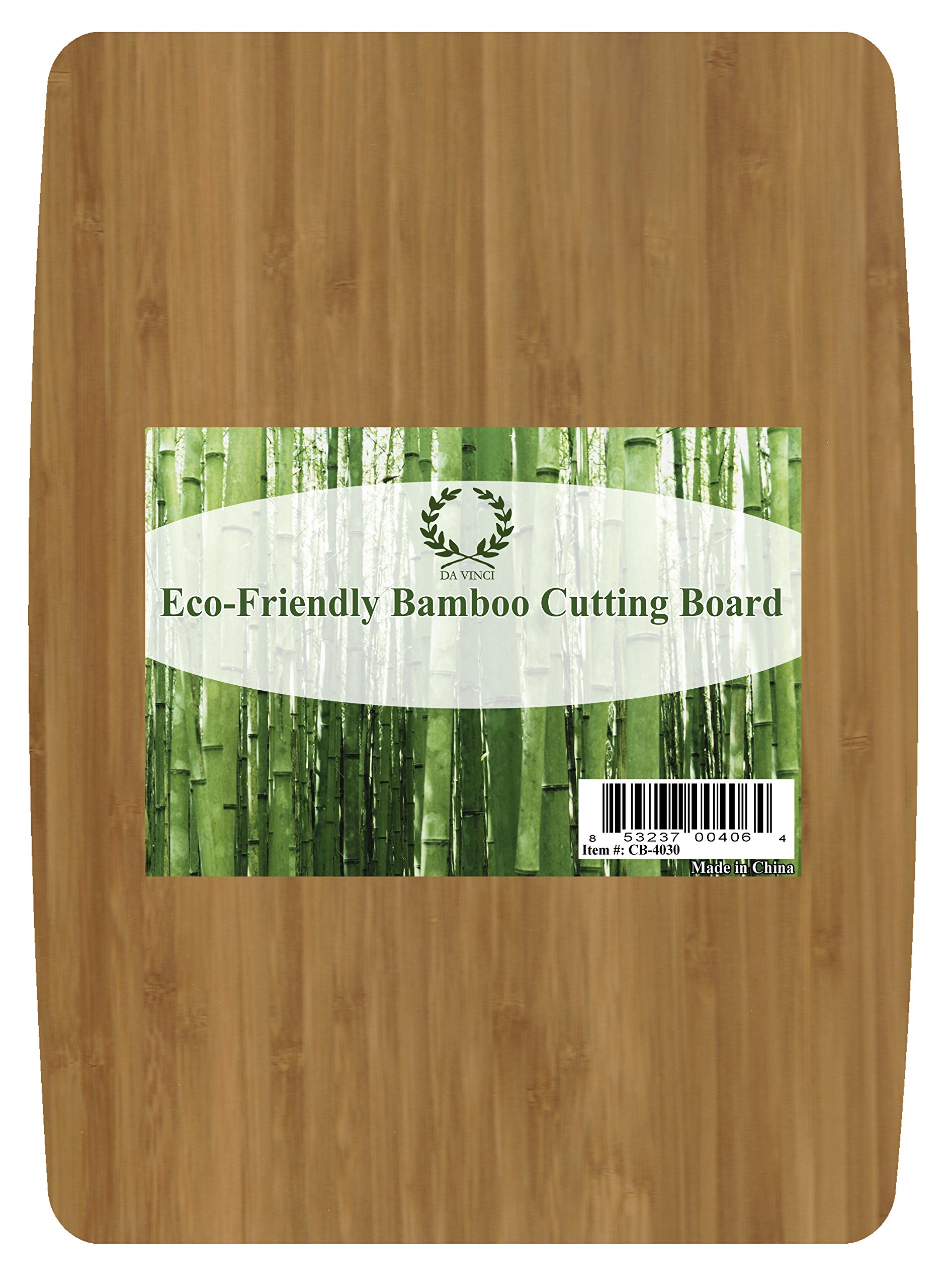 Da Vinci Natural Bamboo Cutting Board, Large 15.7 x 11.8 Inch, 3/4 Inch Thick