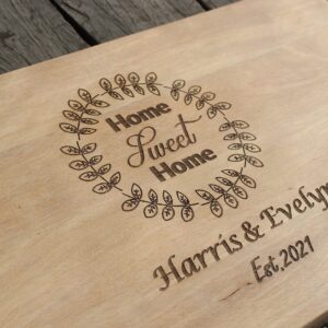 Personalized housewarming gift/new home gift/closing gift/wooden cutting board gift for new home/new home couple gift (Personalize, 12 * 8 inch)