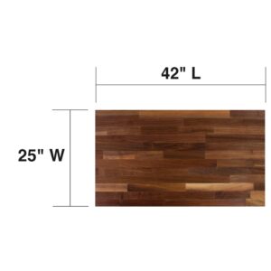 John Boos WALKCT-BL4225-O Blended Walnut Counter Top with Oil Finish, 1.5" Thickness, 42" x 25"