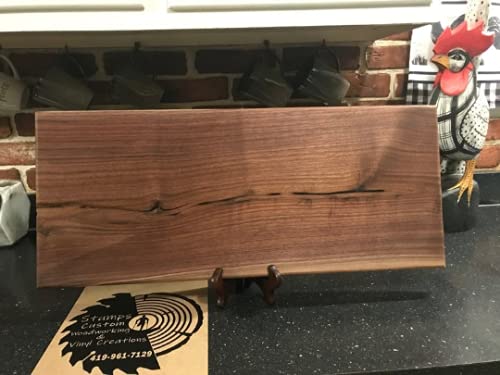 24x12" Walnut Cutting Board - Serving Board - Bathtub Tray - Cheese Board - Butcher Block - Food grade Walrus Oil