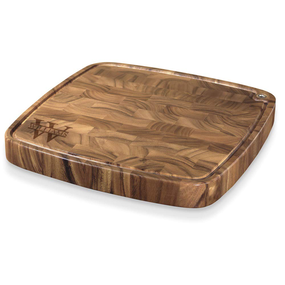 Personalized Carolina Chopping Board Biltmore Design | Ironwood Gourmet 28104 | Extra Thick Butcher Block | High End Quality Gift Idea | OnlyGifts.com