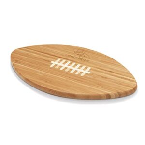 denver broncos bamboo touchdown cutting board