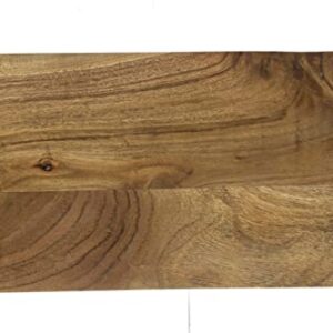 WOODLERY Wood Cutting Board for Meat Bread Serving Board Charcuterie Board Cutting Board (Beige_13x7")