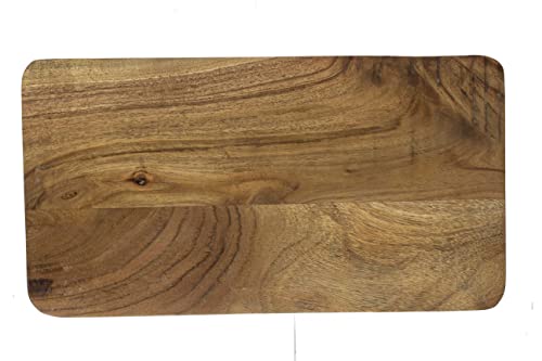 WOODLERY Wood Cutting Board for Meat Bread Serving Board Charcuterie Board Cutting Board (Beige_13x7")