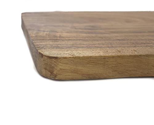 WOODLERY Wood Cutting Board for Meat Bread Serving Board Charcuterie Board Cutting Board (Beige_13x7")