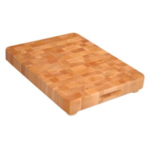 catskill craftsmen 17-inch end grain chopping block with feet