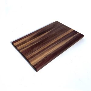 18 x 12 Black Walnut Cutting Board with built in handles and Rubber Feet