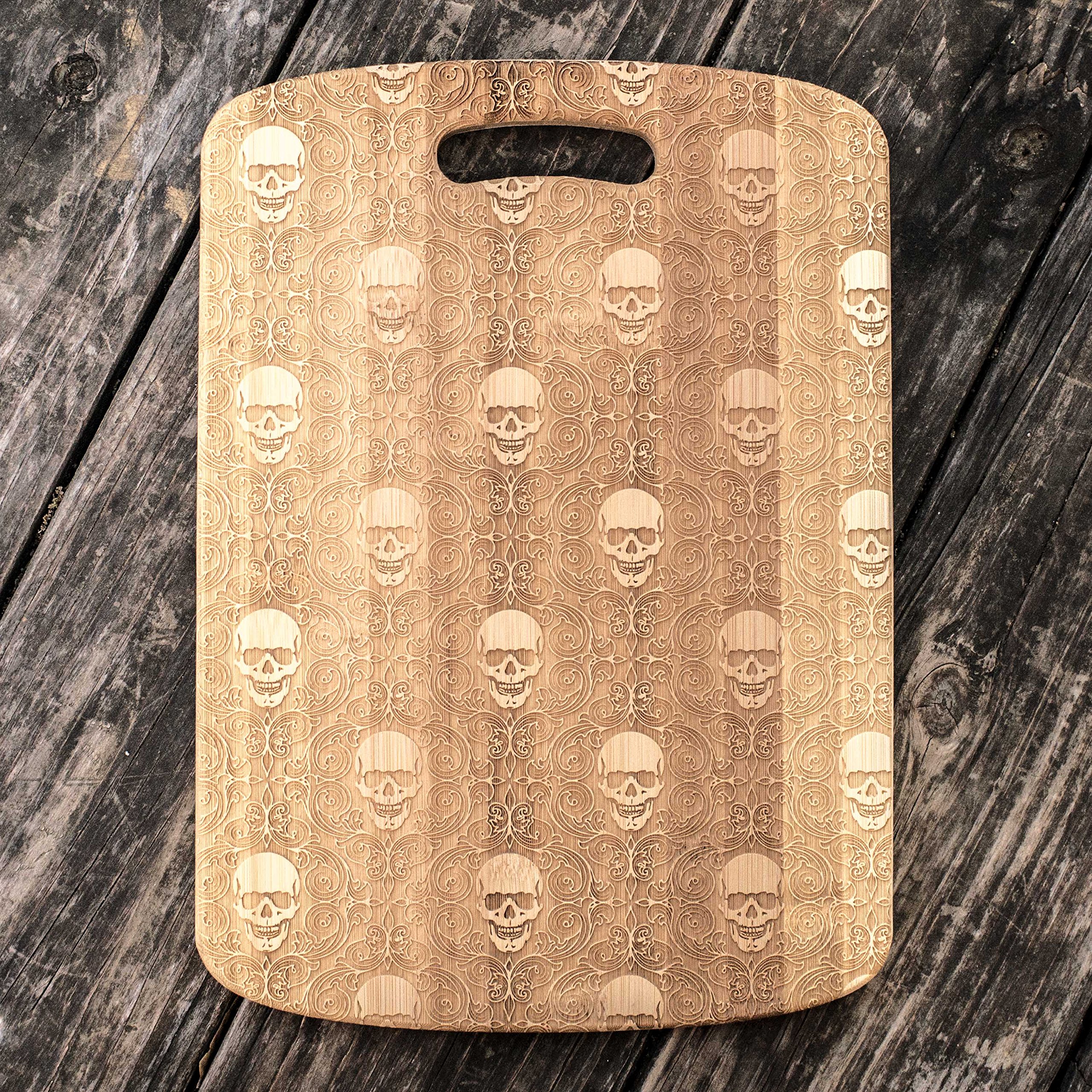 Gothic Baroque Cutting Board 14''x9.5''x.5'' Bamboo