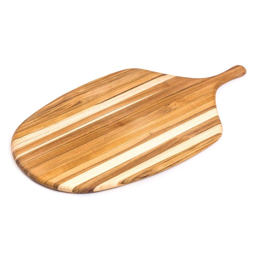 TeakHaus 21.5 x 11 Inch Canoe Paddle Serving Board