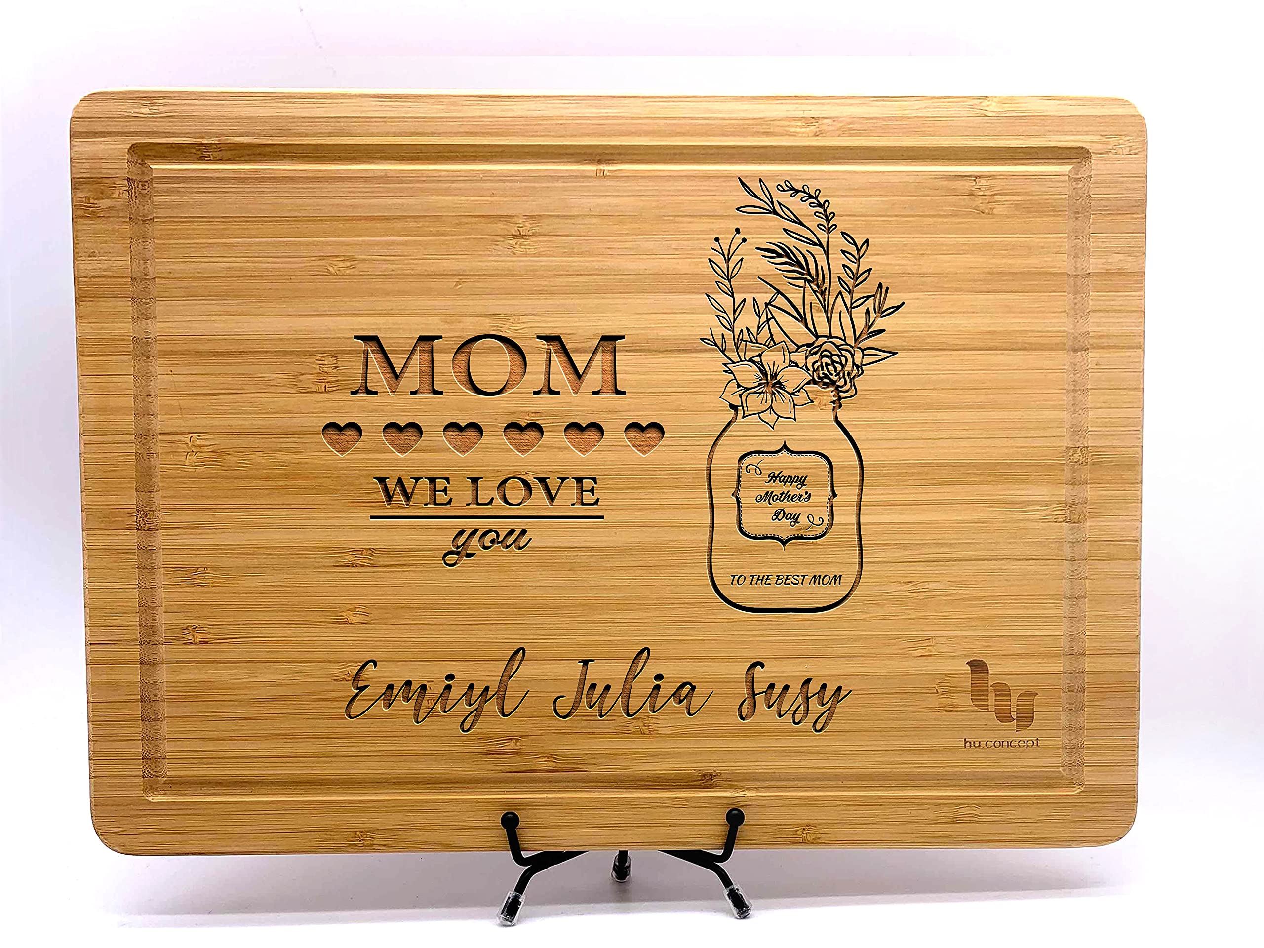 Personalized Gifts for Mom Kitchen, Cutting Board, Custom Engraved Serving Platter, Customized Mom and Grandma Gift, Decor for Mother's Kitchen, Engraved Kitchen Sign, Different Design Options