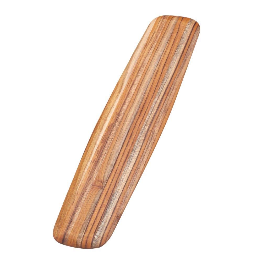 Teak Cutting Board - Rectangle Serving Platter With Rounded Edges (22.5 x 5 x .55 in.) - By Teakhaus