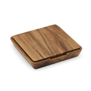 ironwood gourmet cheese board and knife set, acacia wood