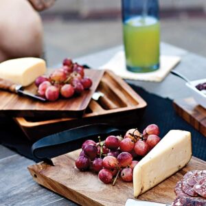 Ironwood Gourmet Cheese Board and Knife Set, Acacia Wood