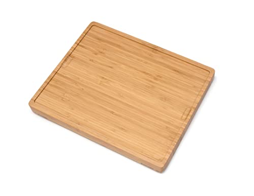 Lipper International 8889 Bamboo Wood Cutting Board with 6 Removable Color-Coded Cutting Mats, 16" x 13" x 1"