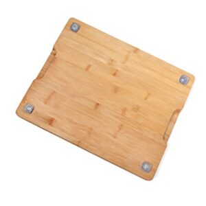 Lipper International 8889 Bamboo Wood Cutting Board with 6 Removable Color-Coded Cutting Mats, 16" x 13" x 1"