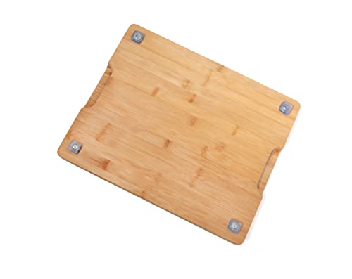 Lipper International 8889 Bamboo Wood Cutting Board with 6 Removable Color-Coded Cutting Mats, 16" x 13" x 1"