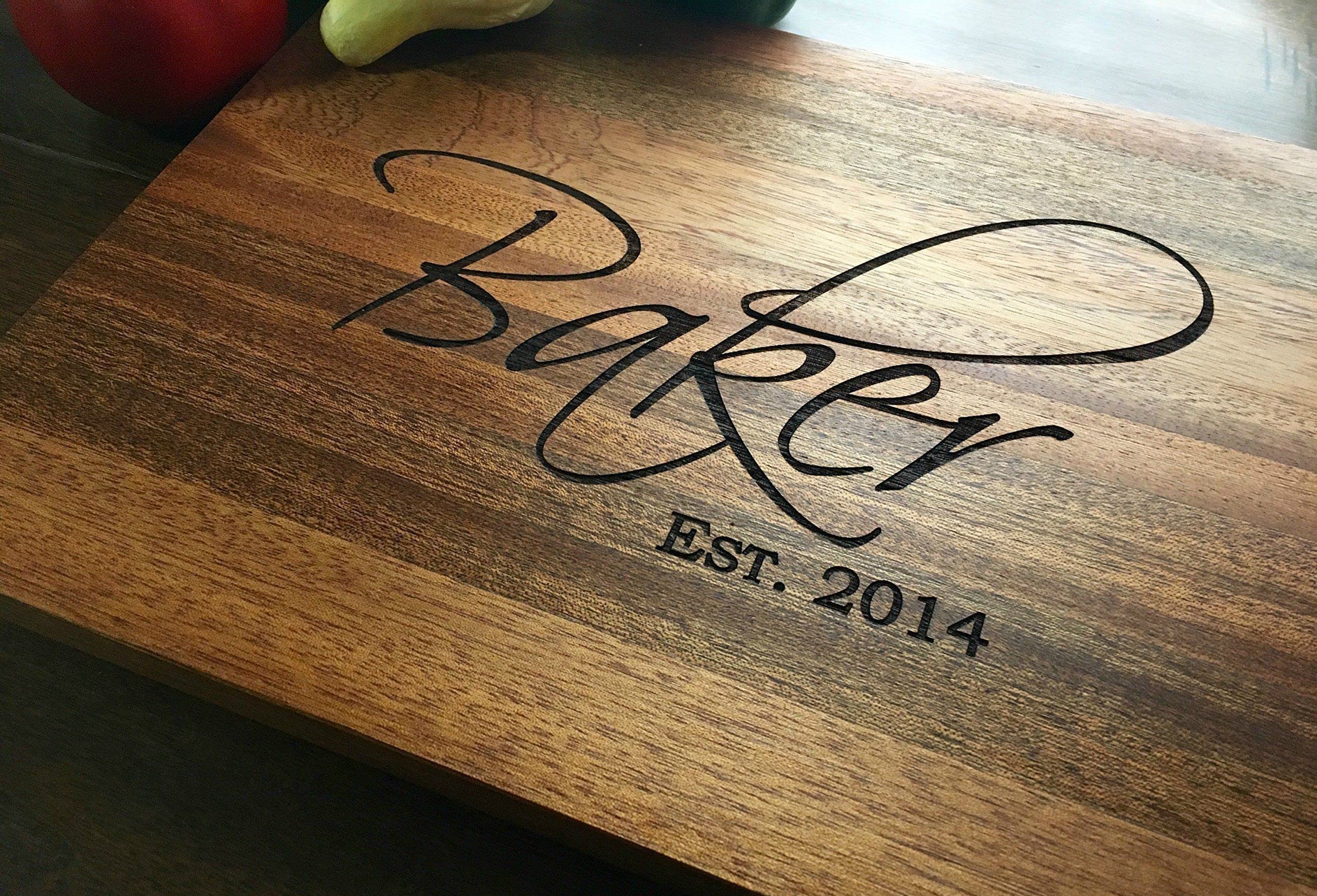 Personalized Monogram Cutting Board Butcher Block Custom Gift Personalized Gift for Her Anniversary Gift Birthday Gift Christmas Gift Promotion