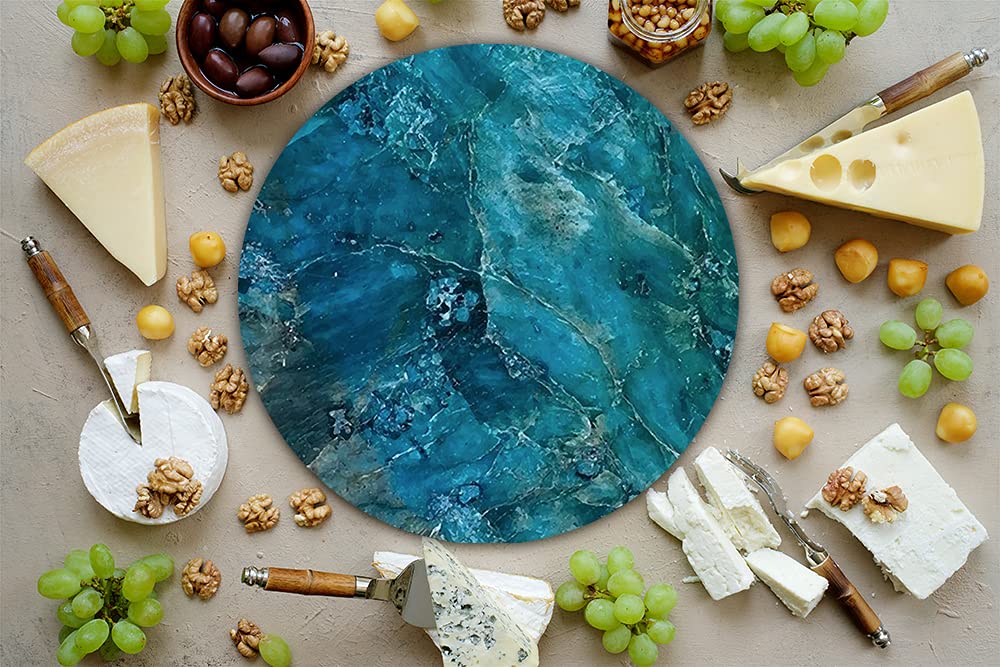 HASTA LA RAIZ | Mexican Handmade Cheese Board covered with resin. Ideal for Charcuterie Platter & Serving Tray. Model: Imperial Jade.