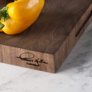 Cangshan | Thomas Keller Signature Collection Walnut End-Grain Cutting Board,12 x 18 x 1.5", Crafted in USA