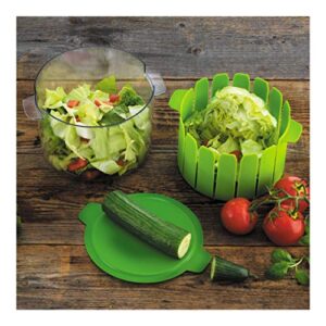 Kuhn Rikon Prep, Serve and Store Salad Maker and Cutting Board, Green, 21990