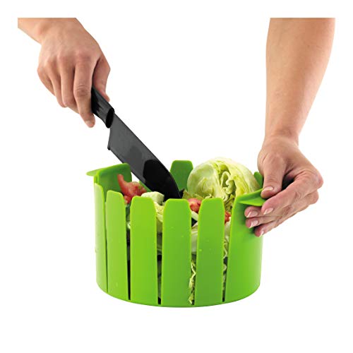 Kuhn Rikon Prep, Serve and Store Salad Maker and Cutting Board, Green, 21990