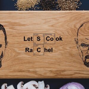 Breaking Bad Let's cook cutting bord. Breaking Bad, Heisenberg, custom engraved cutting board featuring"Let's Cook". Walter White cutting board, Anniversary gift breaking05