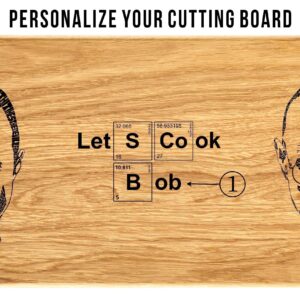 Breaking Bad Let's cook cutting bord. Breaking Bad, Heisenberg, custom engraved cutting board featuring"Let's Cook". Walter White cutting board, Anniversary gift breaking05