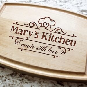 Personalized Mr and Mrs Cutting Board Wedding Gift for Couple Custom Cutting Board Housewarming Gift