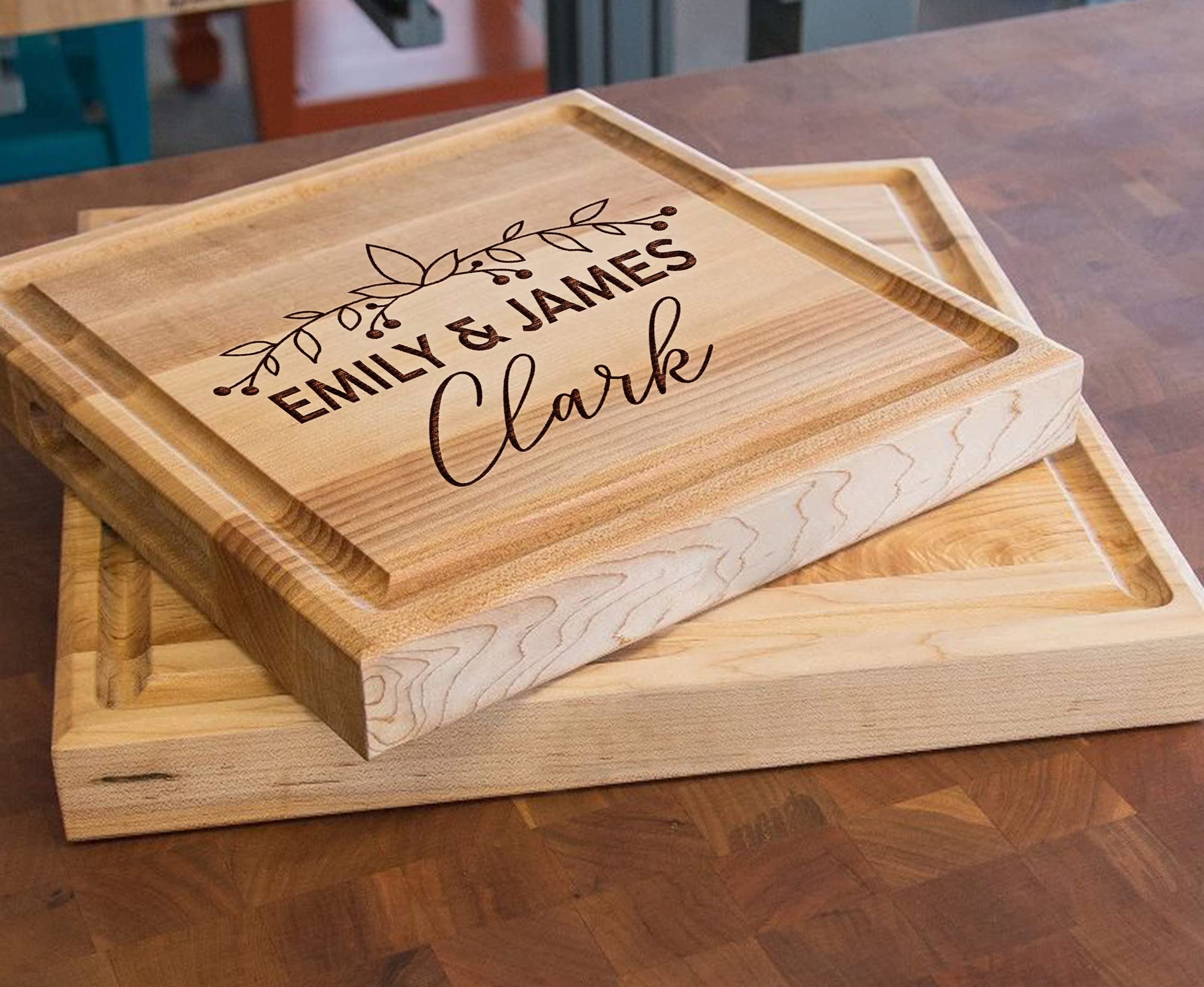 Personalized Mr and Mrs Cutting Board Wedding Gift for Couple Custom Cutting Board Housewarming Gift