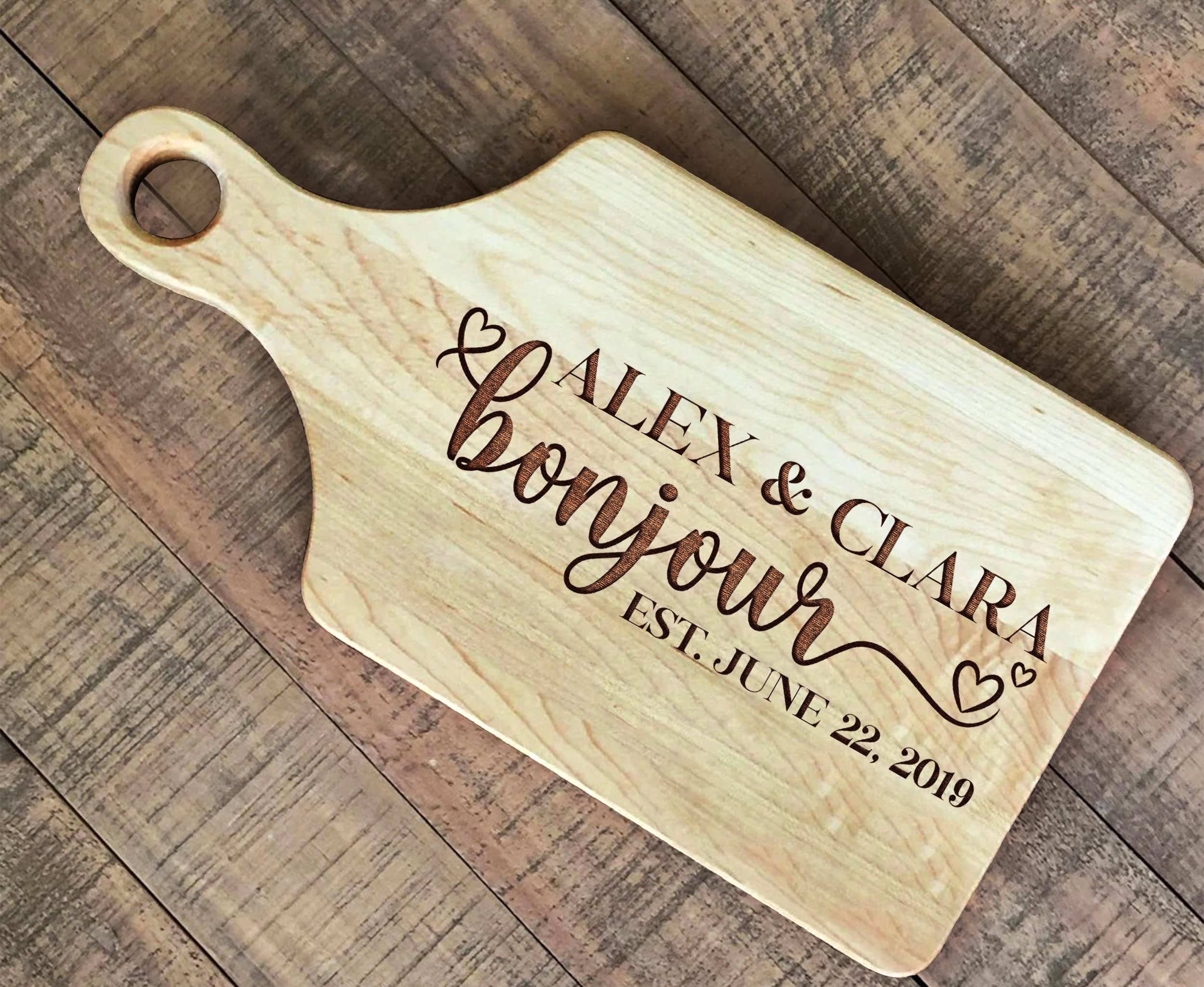 Personalized Mr and Mrs Cutting Board Wedding Gift for Couple Custom Cutting Board Housewarming Gifts