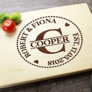 Personalized Mr and Mrs Cutting Board Wedding Gift for Couple Custom Cutting Board Housewarming Gifts