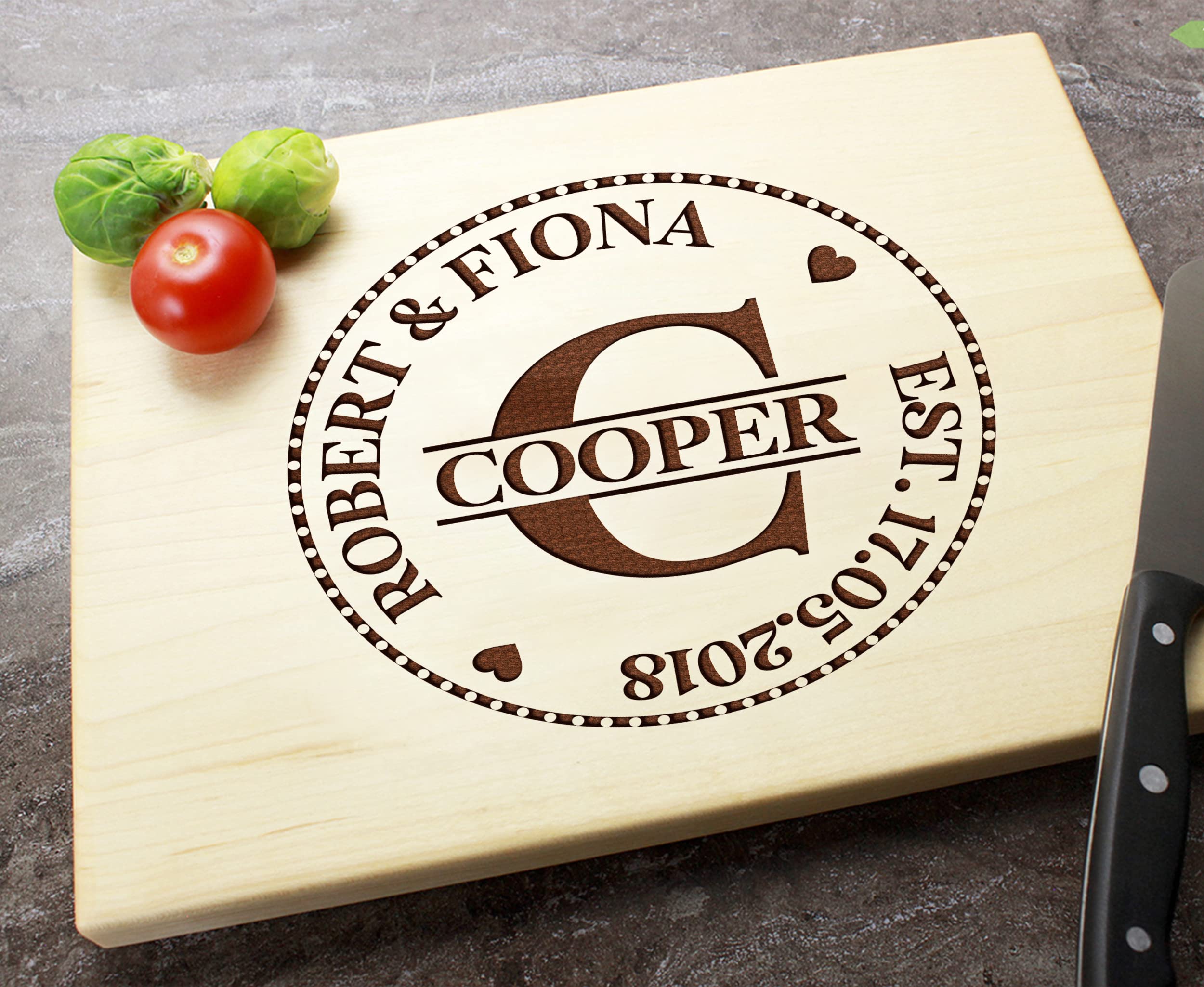 Personalized Mr and Mrs Cutting Board Wedding Gift for Couple Custom Cutting Board Housewarming Gifts