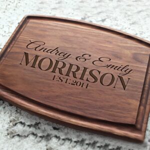 Personalized Mr and Mrs Cutting Board Wedding Gift for Couple Custom Cutting Board Housewarming Gifts