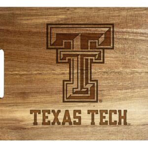 Texas Tech Red Raiders Engraved Wooden Cutting Board 10" x 14" Acacia Wood - Large Engraving Officially Licensed Collegiate Product