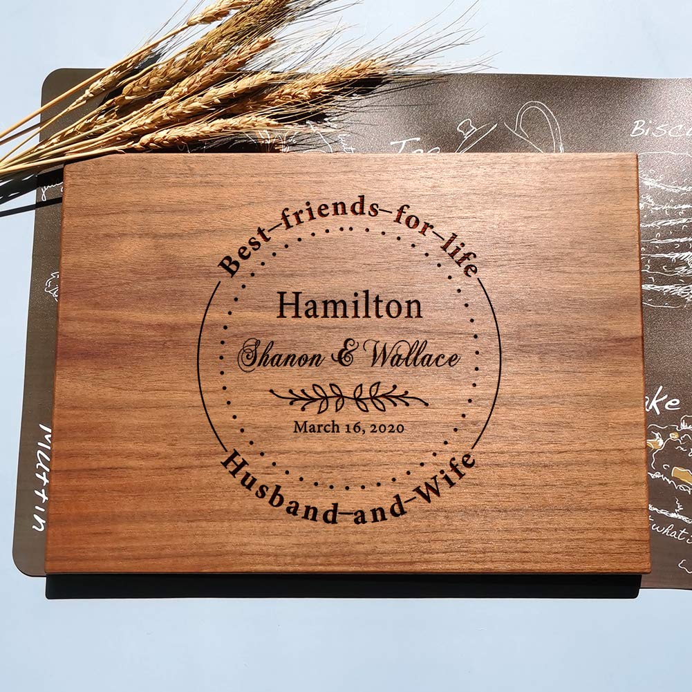 Gifts for Wedding or Anniversary, Personalized Wooden Cutting Board for Engagement, bridal shower, Present for Couple, Bride, Groom