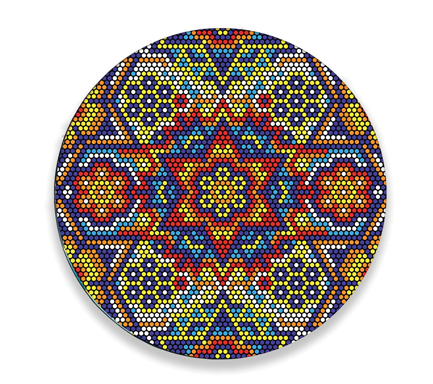 HASTA LA RAIZ | Mexican Handmade Cheese Board covered with resin. Ideal for Charcuterie Platter & Serving Tray. Model: Huichol Star.