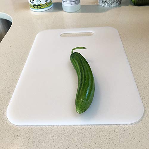 Plastic Cutting Board for Kitchen 8.5 x 11 Small Cutting Board Non-slip Mini Thin Acrylic Cutting Board White Cutting Board Plastic Camping Cutting Board Apartment Essentials for First Apartment