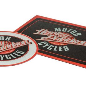 Harley-Davidson Motorcycles Cutting Board Set, Tempered Glass, Set of Two