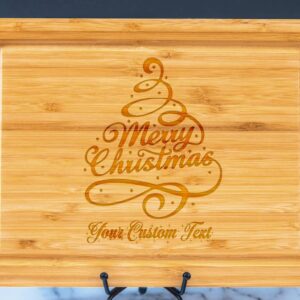 Merry Christmas Cutting Board, Personalized Christmas Decoration Board, Gift for Mom,Grandma, Couples, Unique Gift For Holiday Season, Customize Cutting Board