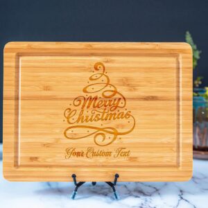 Merry Christmas Cutting Board, Personalized Christmas Decoration Board, Gift for Mom,Grandma, Couples, Unique Gift For Holiday Season, Customize Cutting Board