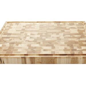 Labell Wood Cutting Boards - Large Canadian Maple Butchers Chopping Block with Juice Groove for Meats, Vegetables, Fruits, and Cheeses - Perfect for Carving, Serving, & Charcuterie (16" x 20" x 1.5")