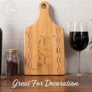 Personalized Wedding Gifts for Couples - Personalized Cutting Board - Custom Bamboo Cutting Board - Engraved Cutting Board - Customizable Housewarming Gifts - 3 Sizes and Designs To Choose From