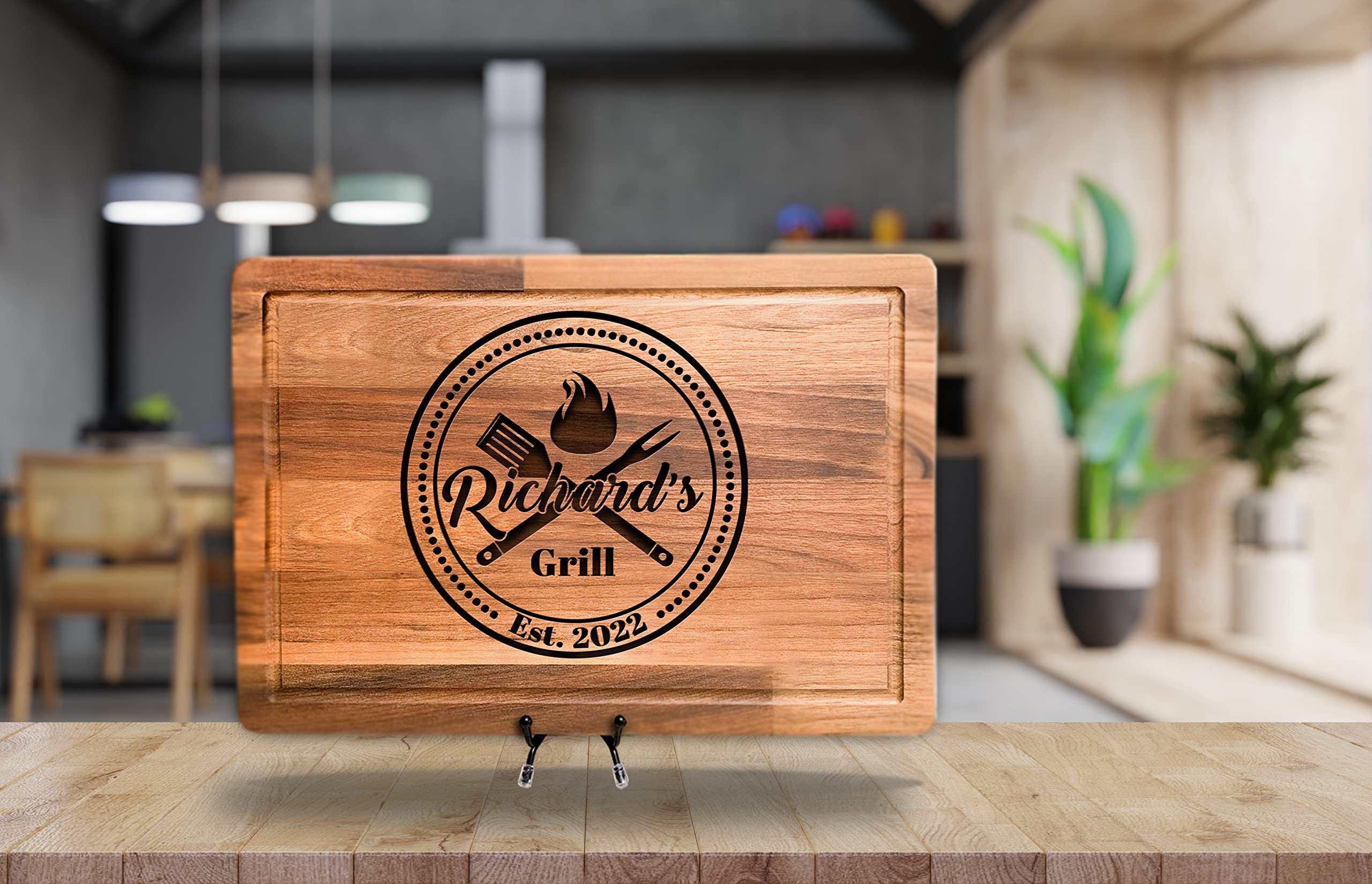 Personalized Cutting Boards, Custom Dad Gifts, Fathers Day Gifts, Grilling Cutting Board, Cooking BBQ Gift For Men, Chopping Board For Butchers, Kitchen Decor, Wedding Anniversary, Housewarming Gift