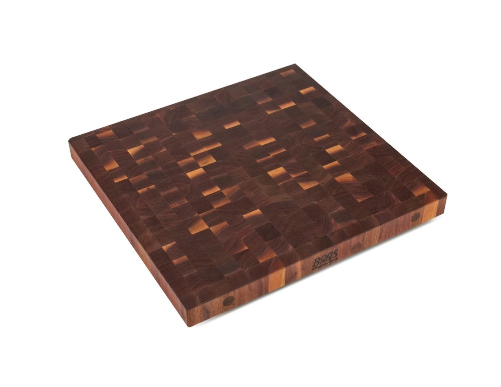 John Boos WALBBIT2-4838 End Grain Butcher Block Island Top, 48 x 38 x 2.25, Walnut Wood