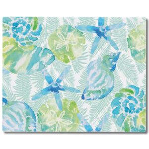 counterart coastal isla mona 3mm heat tolerant tempered glass cutting board 15” x 12” manufactured in the usa dishwasher safe