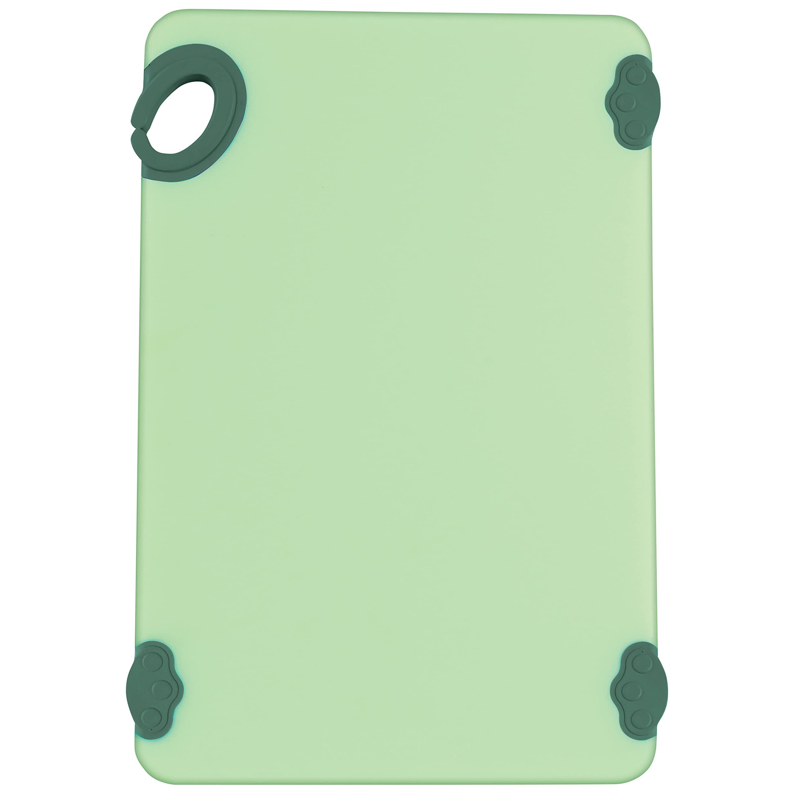 Winco Non-Slip Cutting Board with Hook, 12" x 18", Green