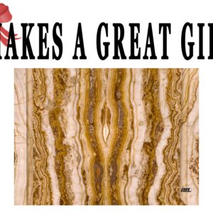 Brown Agate Layers Rock Stone Pattern Textured Marble Art Kitchen Glass Cutting Board Modern Decorative Gift Abstract Wavy Contrast Design