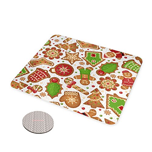 Christmas Gingerbread - Space Case by New Vibe Glass Cheese Cutting Board